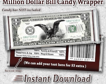 Printable Currency Paper Wrappers Money Wrapper Etsy