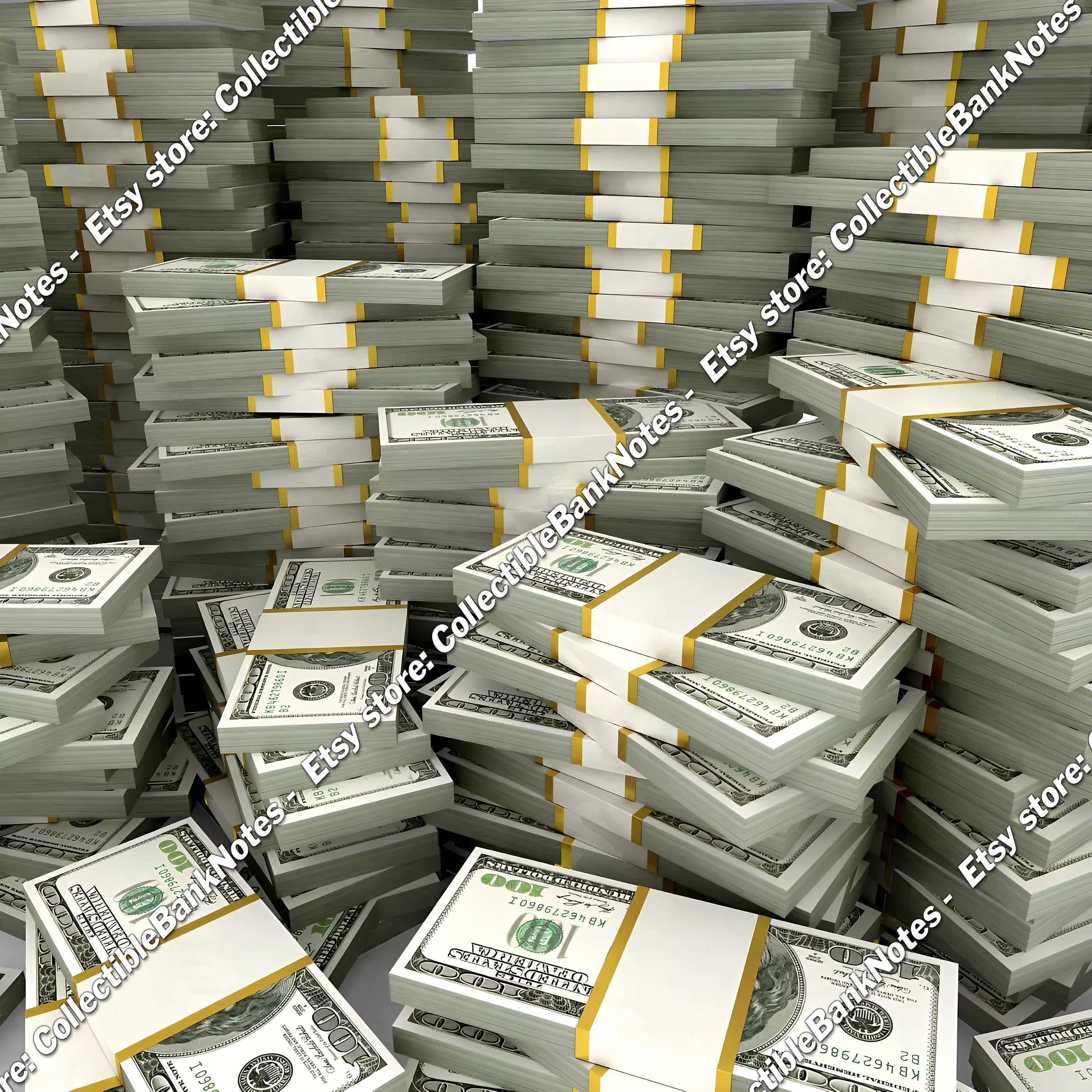 100 Dollar Bills Stacks Wallpaper