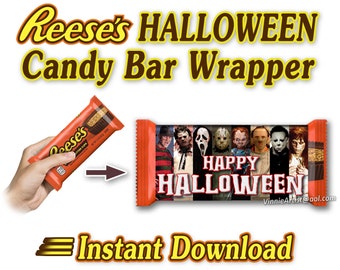 Horror Candy Bar Wrappers - Etsy