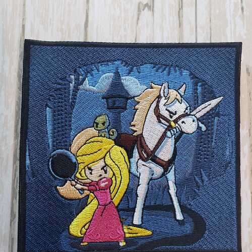 Princess Rapunzel tangled Kingdom Sun Embroidered Patch - Etsy