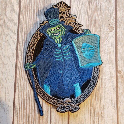 Haunted Mansion Hatbox Ghost Disneyland Tribute Patch Iron On | Etsy