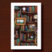 Cozy Little Library Art Print - Hand Drawn Art - Library / Books / Book ...