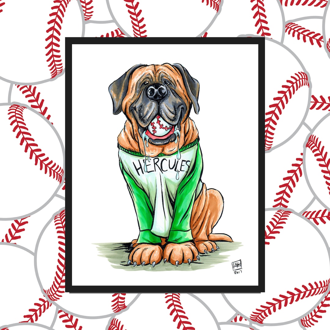 Hercules, the Beast Art Print - Hand Drawn Art - Kids / Dog / Dogs ...