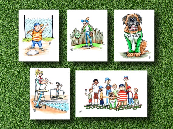 All 5 Art Print Bundle Kids Baseball Nursery Art Print Set | Etsy