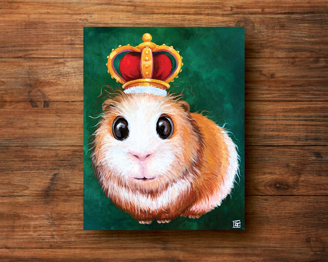 King Piggy - Fine Art Print - Hand Painted Art - Animal / Pig / Nursery ...