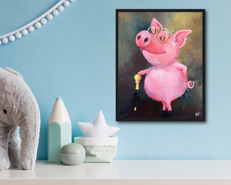 A Distinguished Ham Fine Art Print Hand Painted Art | Etsy