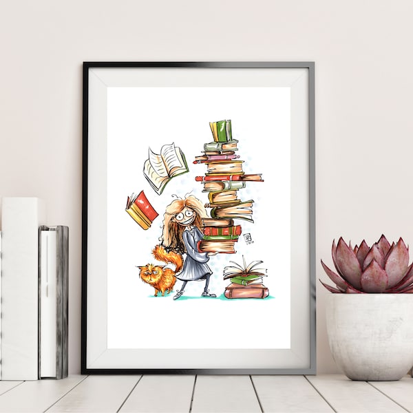 Library Wall Art - Etsy