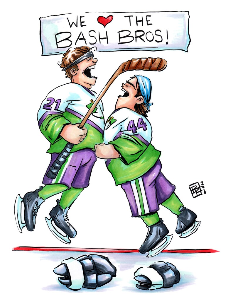 The Bash Brothers Art Print Hand Drawn Art Movie / Pop | Etsy