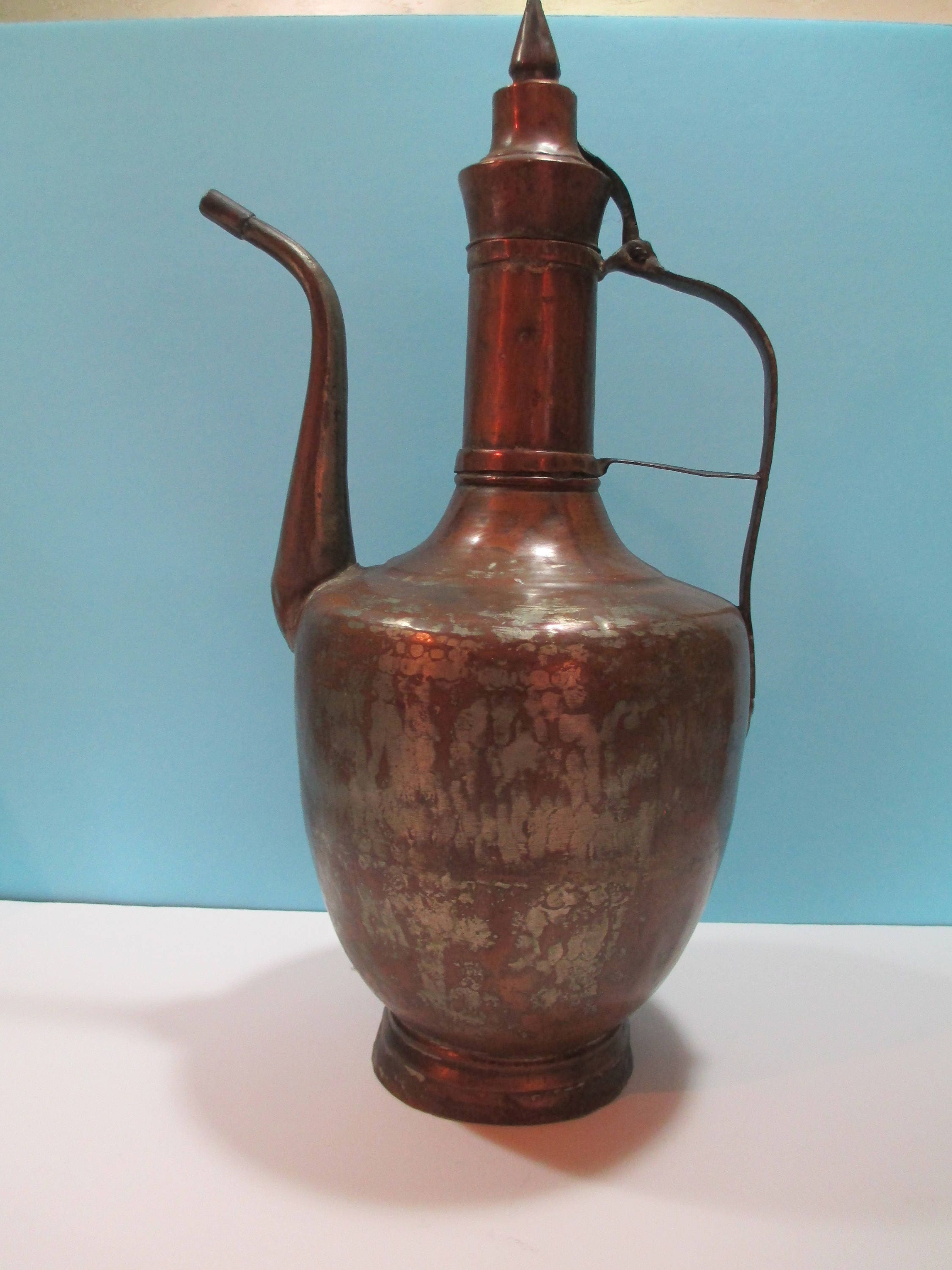 ALADDIN COPPER LAMP Copper Kettle Copper Vessel Primitive - Etsy