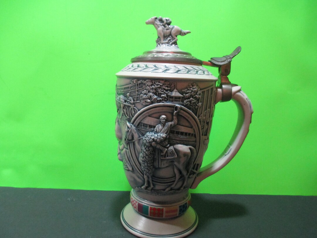 AVON WINNERS CIRCLE Stein 1992, Avon Horse Stein, Avon Collectible ...
