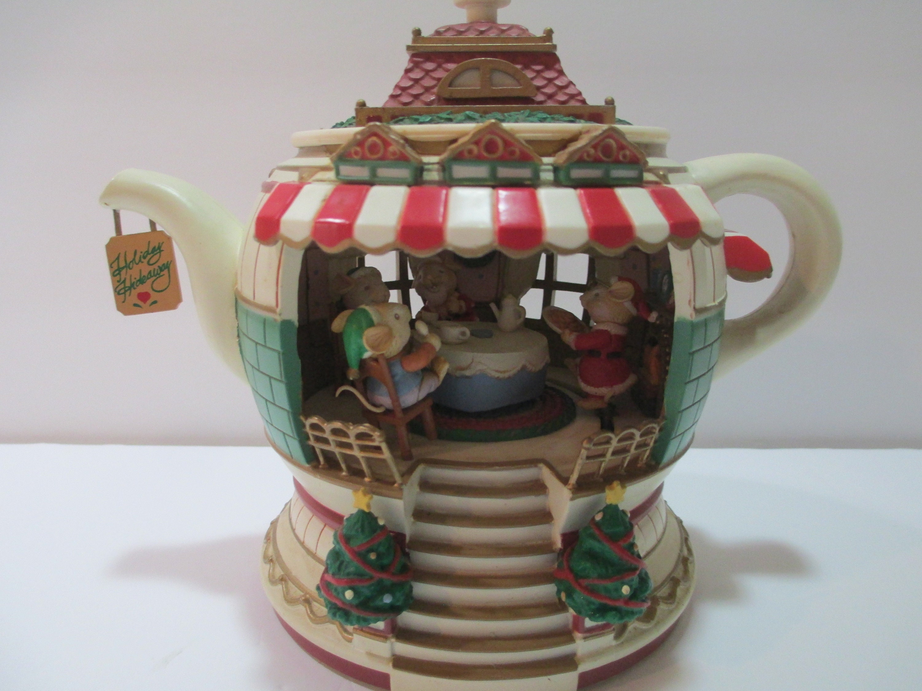 RARE Vintage 1980 MANN Japan Mouse on a Toadstool Ceramic Music Box ...