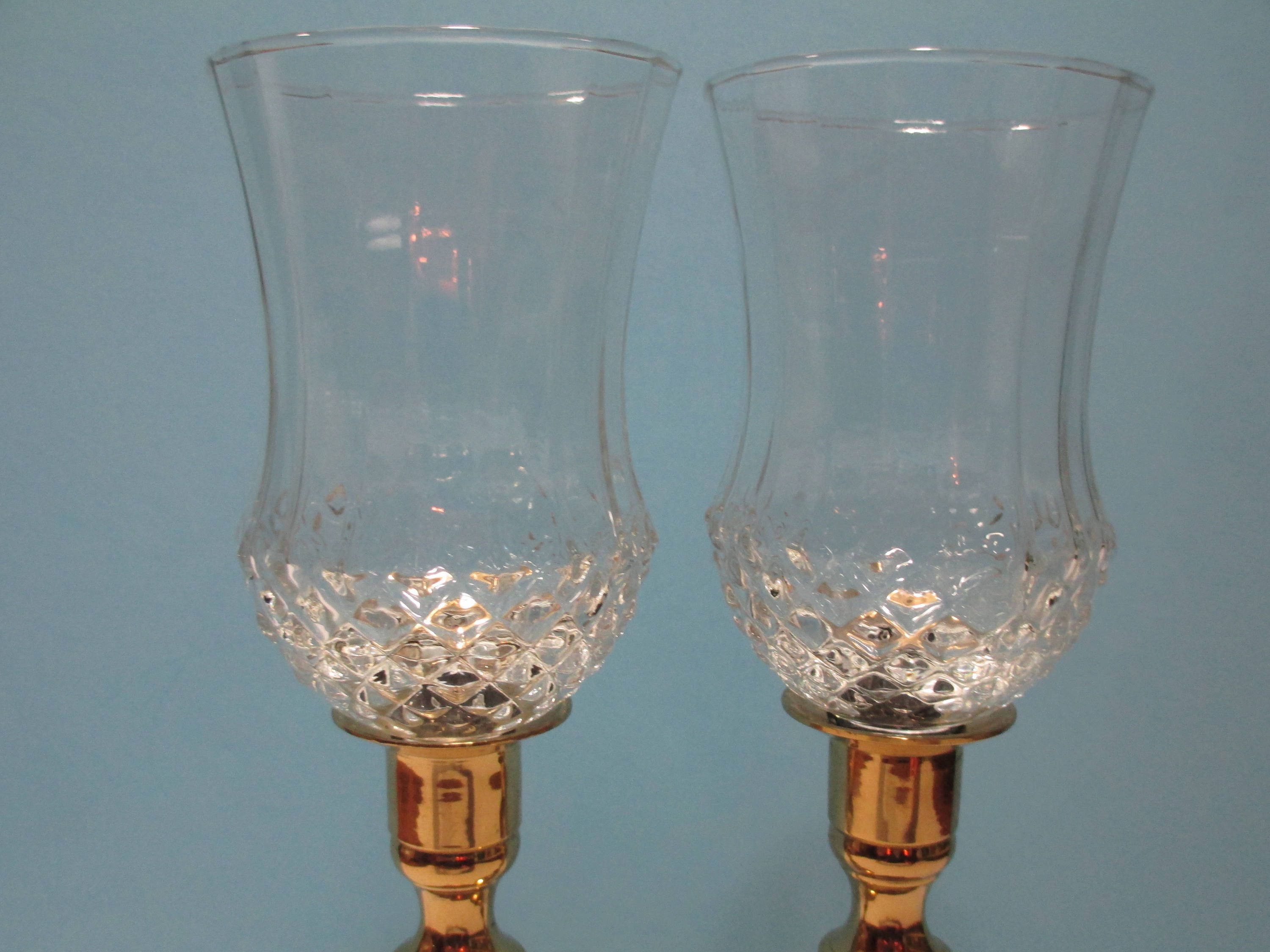 BRASS CANDLE HOLDERS With Lamps, Brass Candlesticks, Brass Candlesticks ...