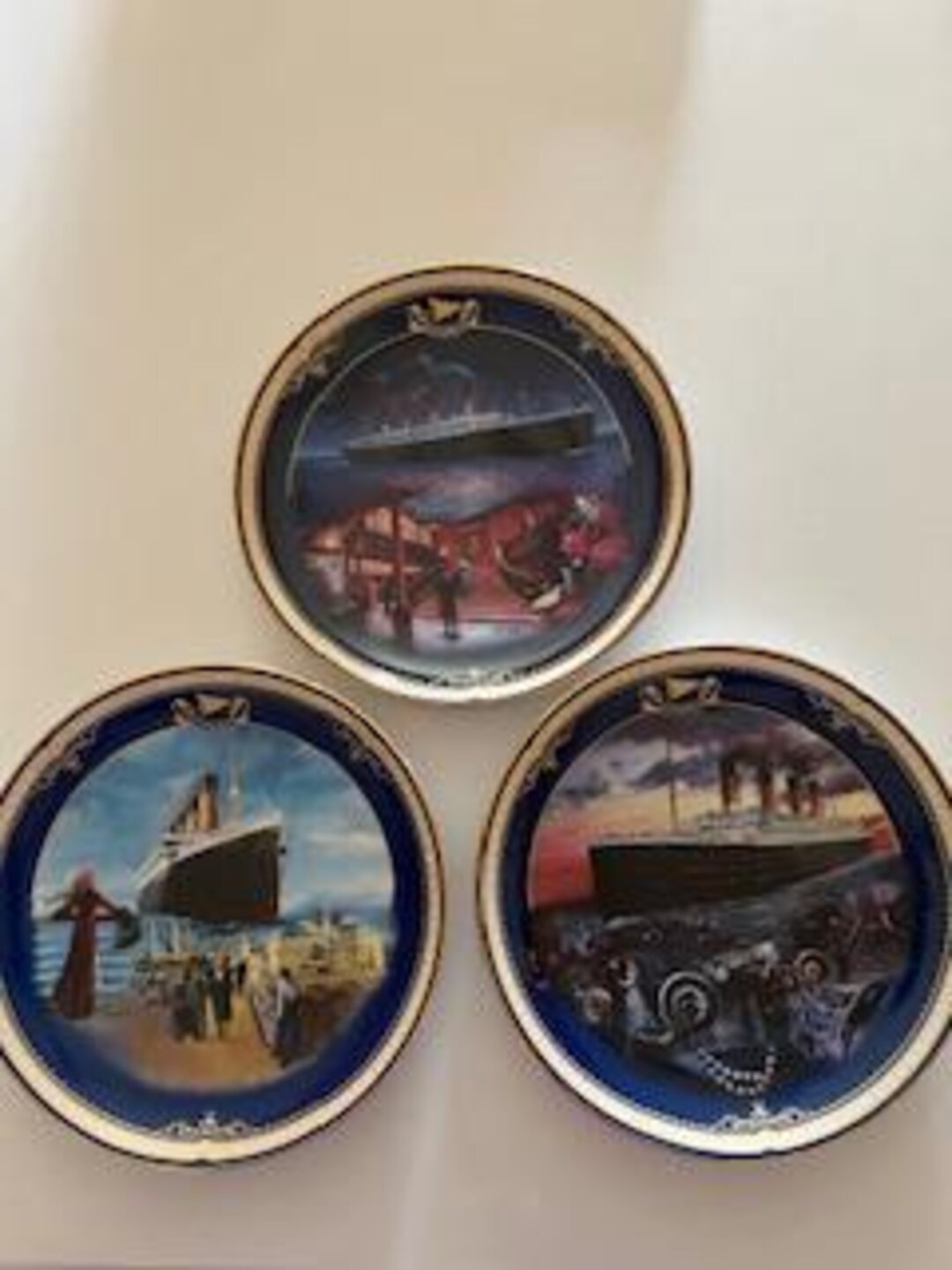 BRADFORD TITANIC Plates, Set Titanic Plates, Bradford Titanic Set ...