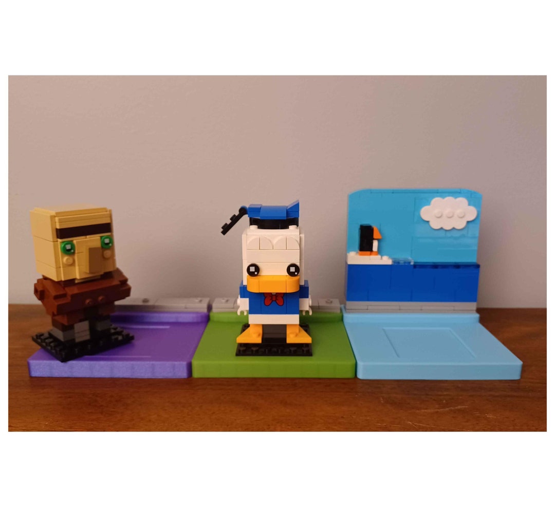 Brickheadz Figure Display Stands With Custom Backgrounds | 3d-printed ...