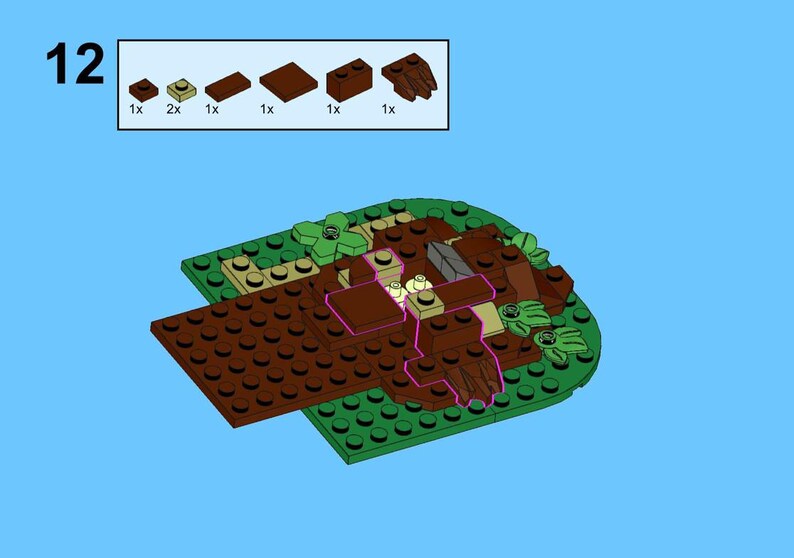 Northern Cardinal With Nest Custom American Backyard Birds Lego-moc ...