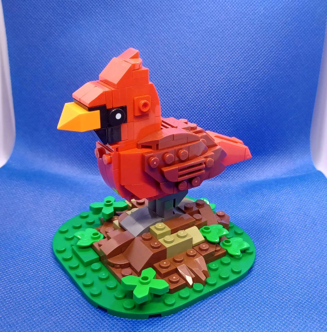 Custom American Red Cardinal Backyard Birds Lego-moc/model - Etsy