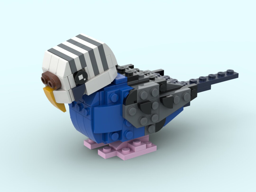 Custom Blue Parakeet Lego-moc/model - Etsy