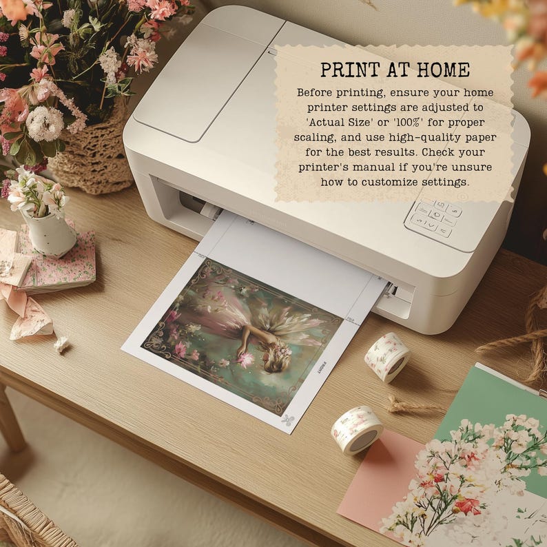 Fairy Birthday Card: Mystical Printable Art (digital Download) - Etsy