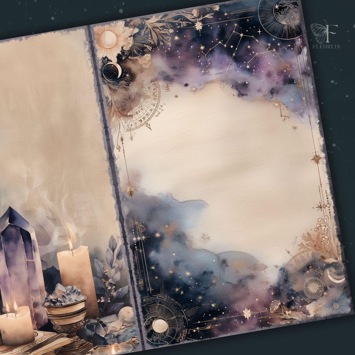 Mystic Purple Enchanted Witch Journal Pages – Celestial Printable ...