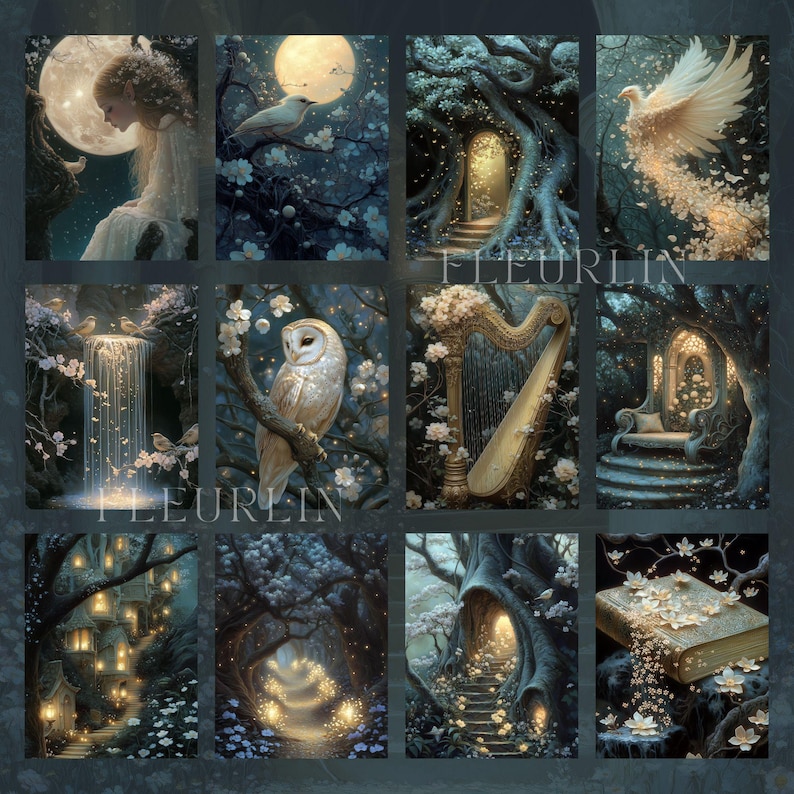 Fairycore Junk Journal Kit: Moonlit Fantasy Ephemera (digital Printable ...