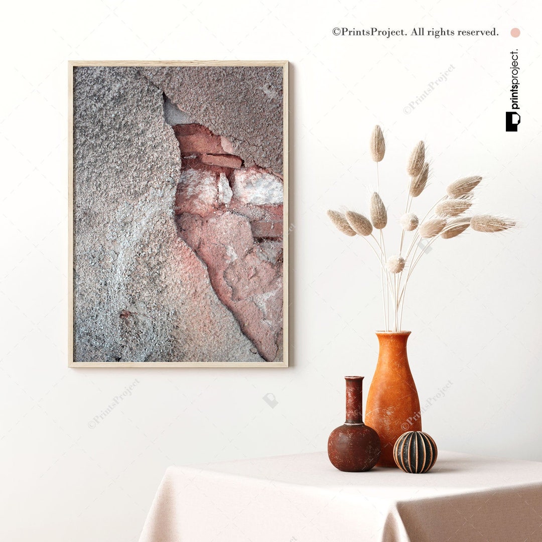 Dusty Pink Abstract Photography Print: Modern Urban Wall Art (digital ...