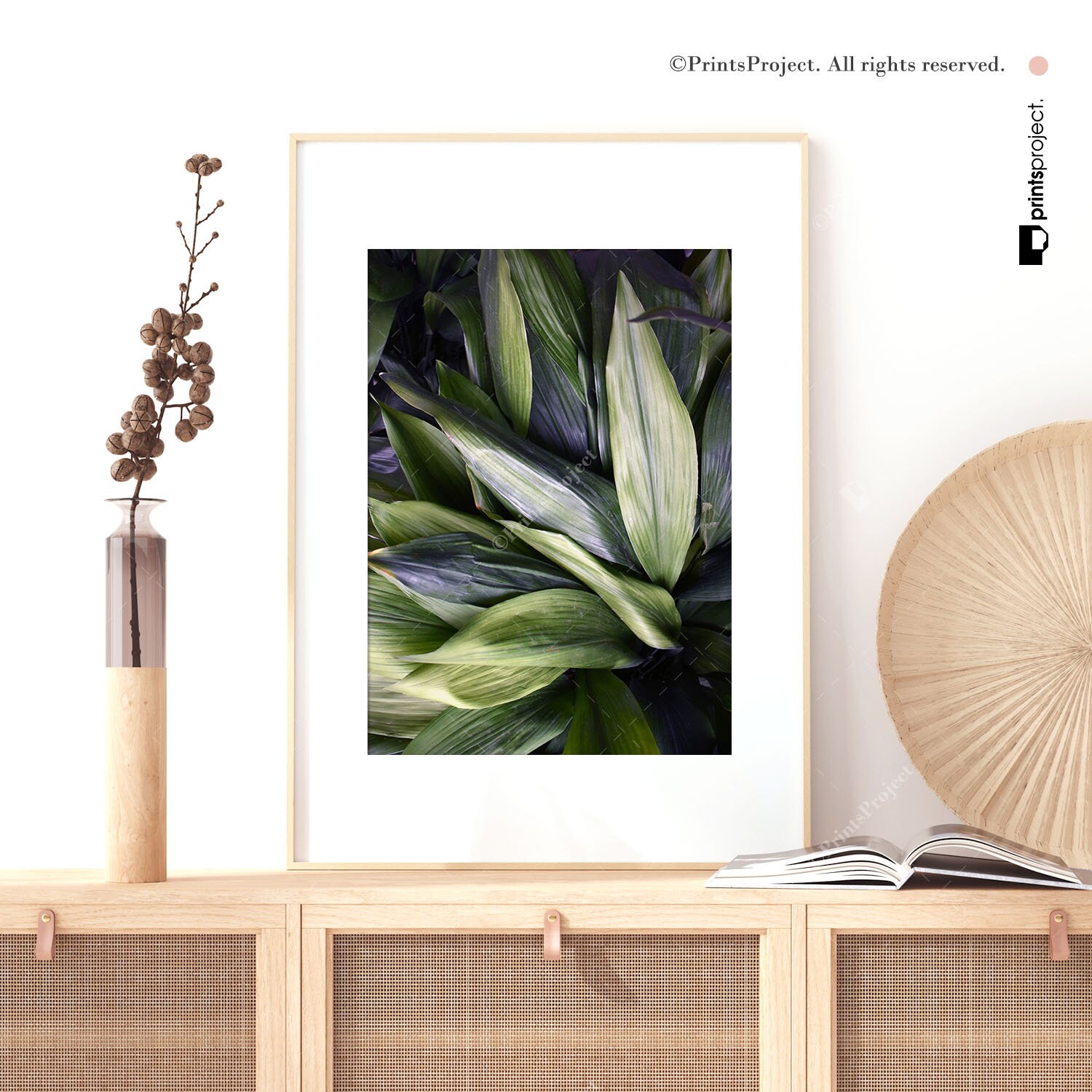 Green Botanical Wall Art Plant Print Leaves Printable | Etsy