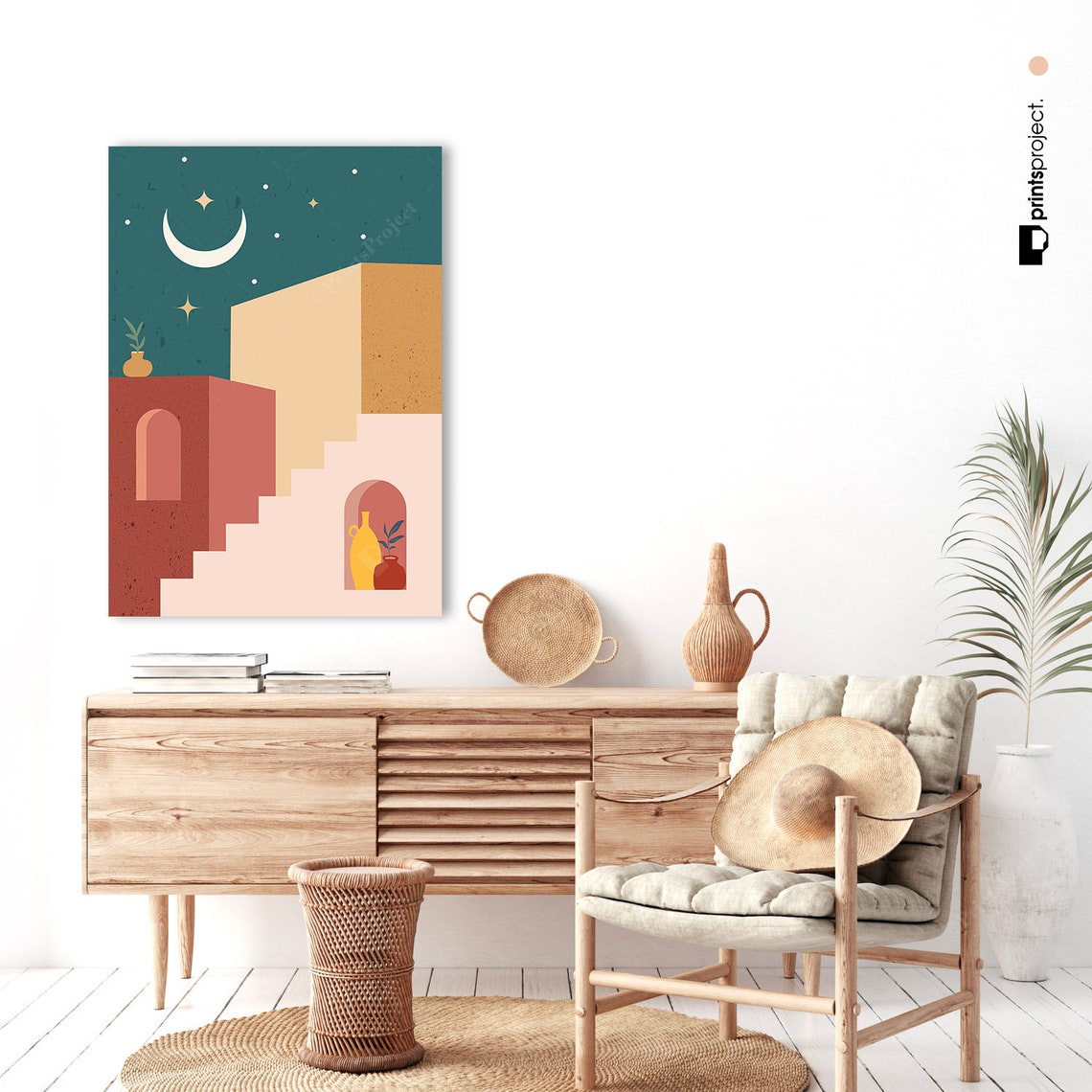 Minimalist Architecture Print Mid Century Modern Poster - Etsy