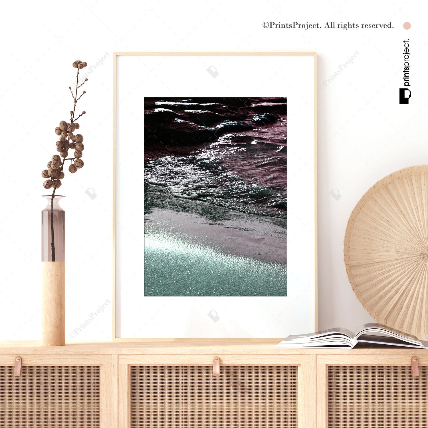 Coastal Wall Art Beach Poster Tropical Decor Ocean Waves - Etsy