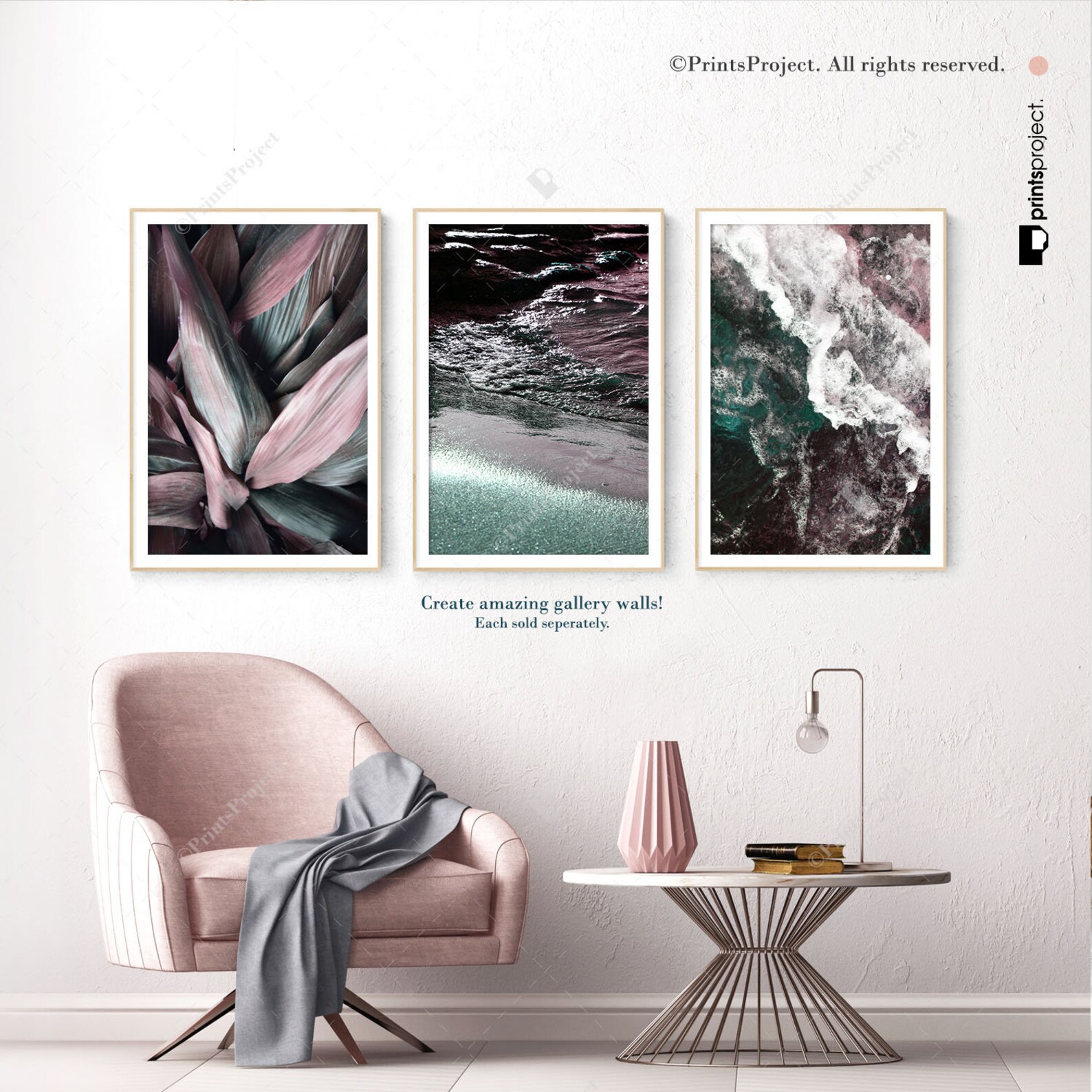 Coastal Wall Art Beach Poster Tropical Decor Ocean Waves - Etsy