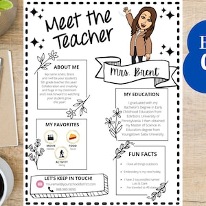 Meet the Teacher Editable Template, Back to School Welcome Letter ...