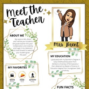 Meet the Teacher Editable Template, Back to School Welcome Letter ...
