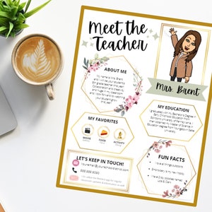 Meet the Teacher Editable Template, Back to School Welcome Letter ...