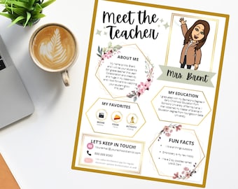 Printable/editable Meet the Teacher Newsletter Template Back - Etsy