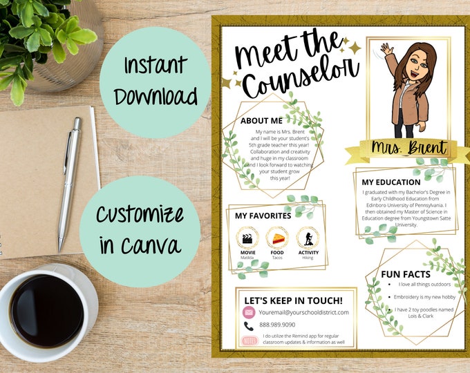 Meet the Teacher Editable Template, Back to School Welcome Letter ...