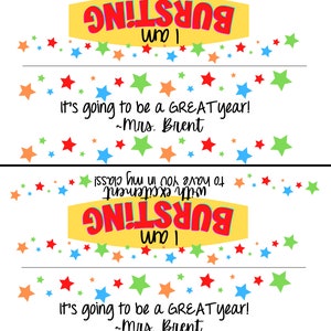 Back to School Tag, Welcome New Students, Meet the Teacher, Bursting ...