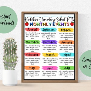 PTO Newsletter, Flyer, Parent Teacher Organization Flyer Newsletter ...