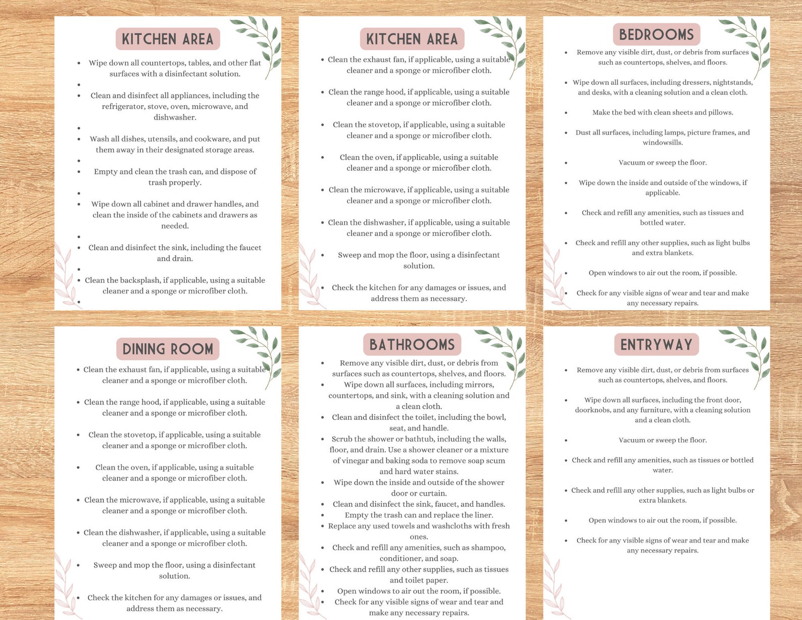 Editable Airbnb Cleaning Checklist VRBO After Checkout Cleaning Form ...