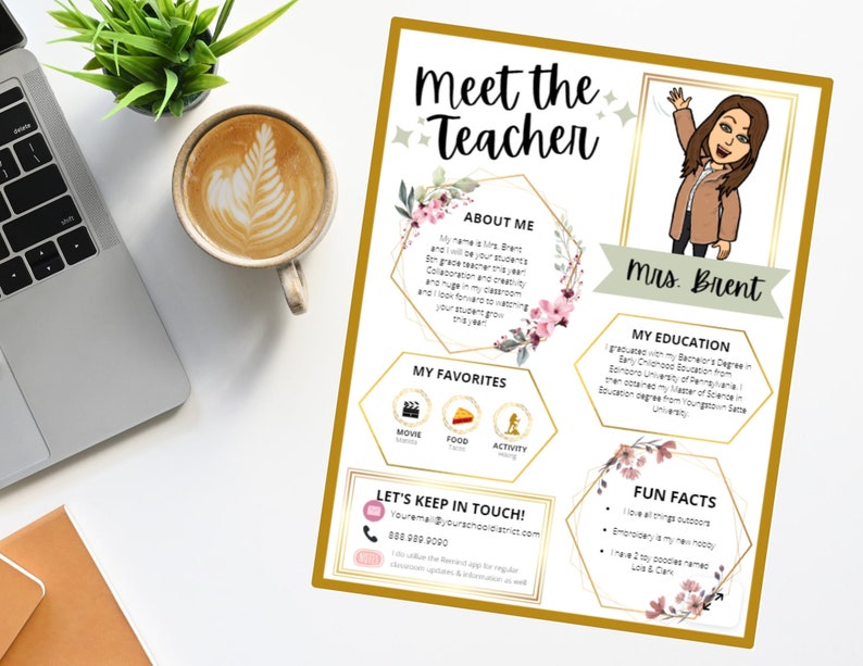 Meet the Teacher Editable Template, Back to School Welcome Letter ...