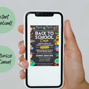 Back to School Party, Back to School Bash, School Open House Flyer ...