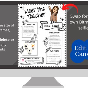 Meet the Teacher Editable Template, Back to School Welcome Letter ...