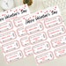 Valentine's Day Editable Love Coupon Book Gift for Couples With ...