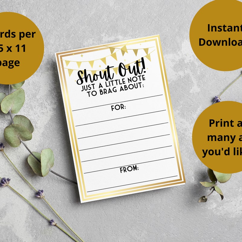 Shout Out Cards - Etsy