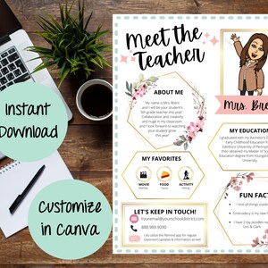 Meet the Teacher Editable Template, Back to School Welcome Letter ...