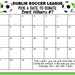 Editable Soccer League Fundraiser, Pick a Date to Donate Printable ...