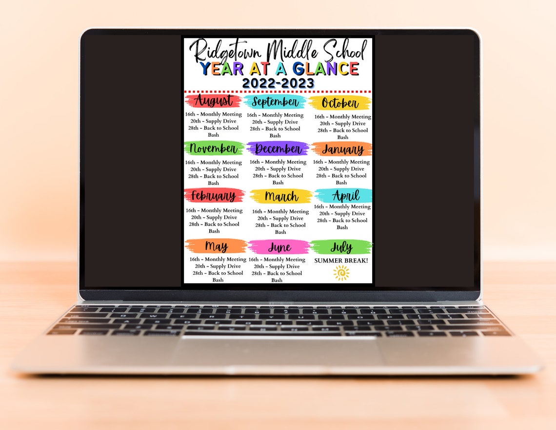 Back to School Flyer, Year at a Glance, Flyer Newsletter, Parent ...