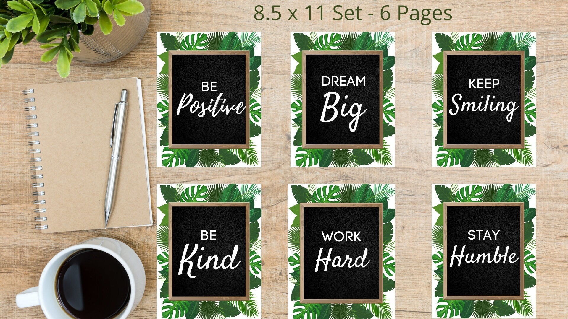 Inspirational Wall Art Motivational Office Decor Classroom Livingroom ...