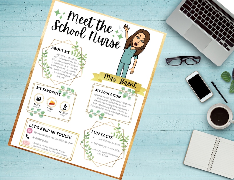 Meet the School Nurse Editable Template, Back to School Welcome Letter ...
