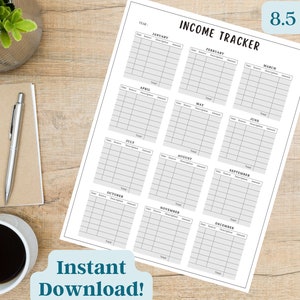 Income Tracker, Paycheck Planner, Income Monitor, Biweekly Planner ...