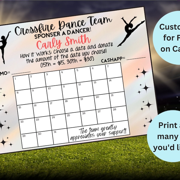 Pick a Date to Donate Fundraiser - Etsy