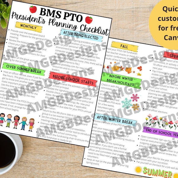 Pta President Binder - Etsy